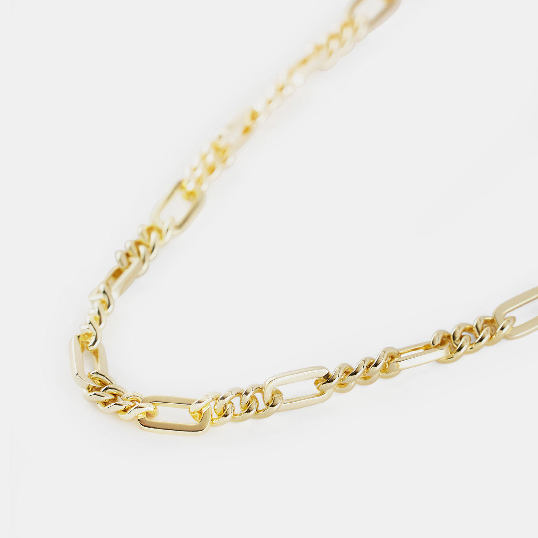 Gold Track Chain Necklace – Serge DeNimes