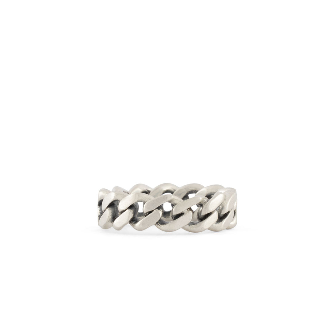 Silver Cuban Link Ring – Serge DeNimes