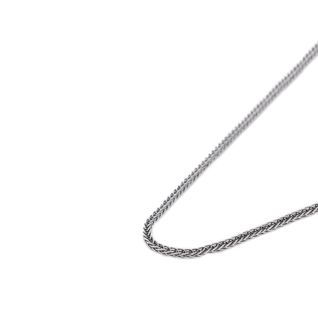 Silver 2.6mm Square Spiga Chain – Serge DeNimes