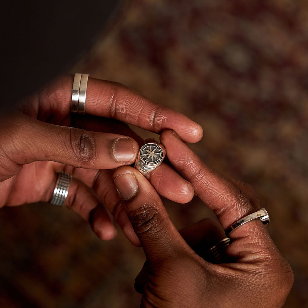 Silver Napoleon Ring – Serge DeNimes