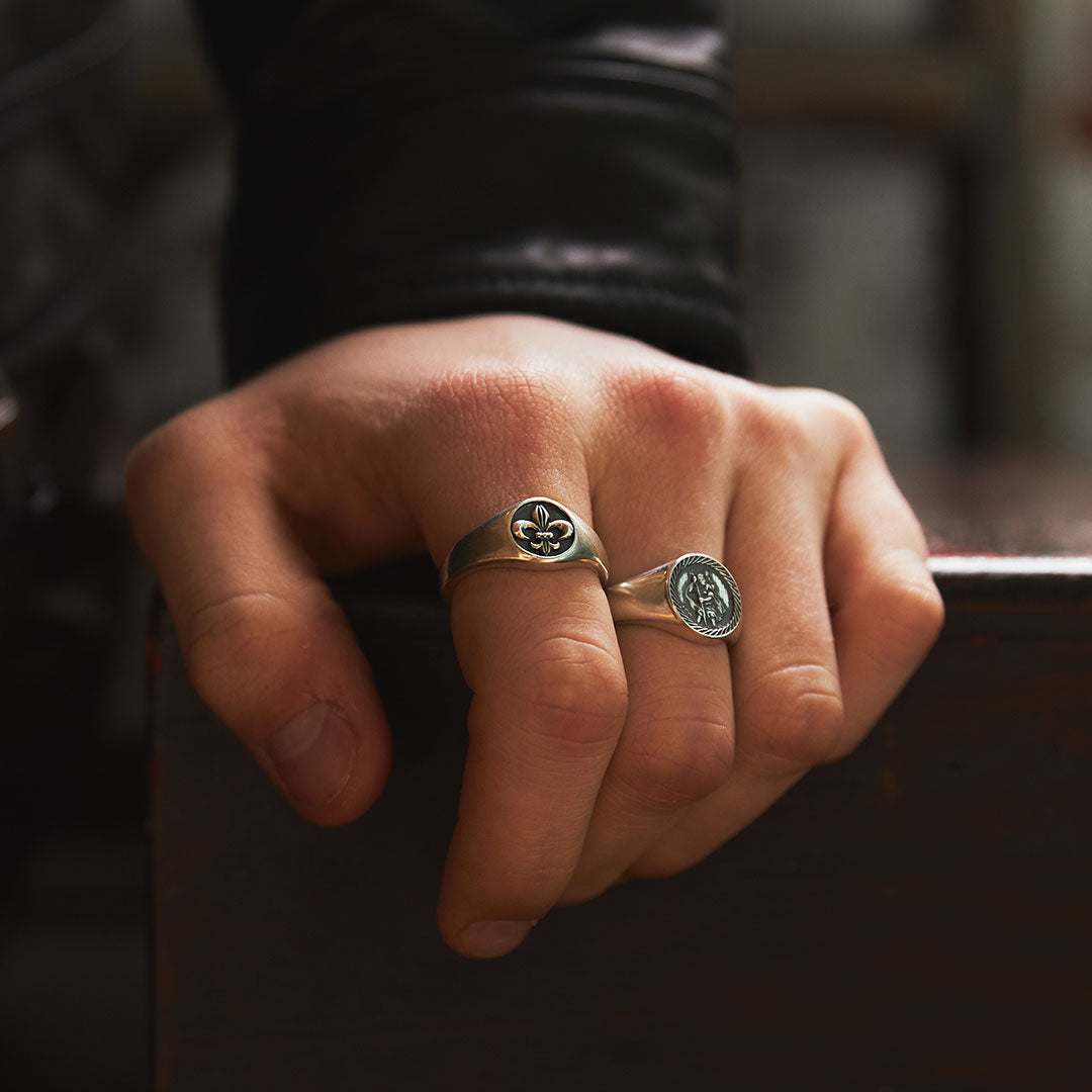 Silver St Christopher Ring – Serge DeNimes